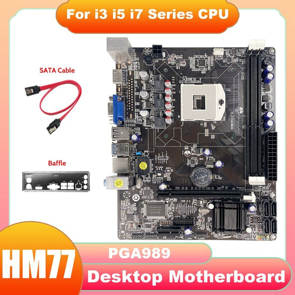 Материнская плата настольных ПК HM77 кабель + перегородка PGA989 SATA ...