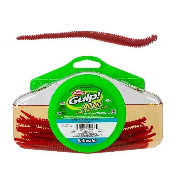 Berkley Gulp Alive Sandworm 15 14 Bloody OZON 455312551