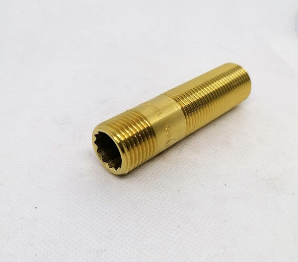 Сгон латунный TIM 1/2"x1/2" - 100мм, арт. A-SM022D-100, A-SM022D-100 ...
