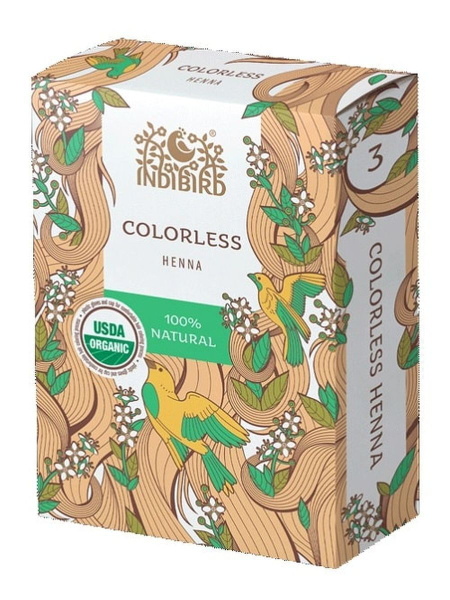 Натуральная хна для волос COLORLESS Henna, Indibird (Хна БЕСЦВЕТНАЯ ...