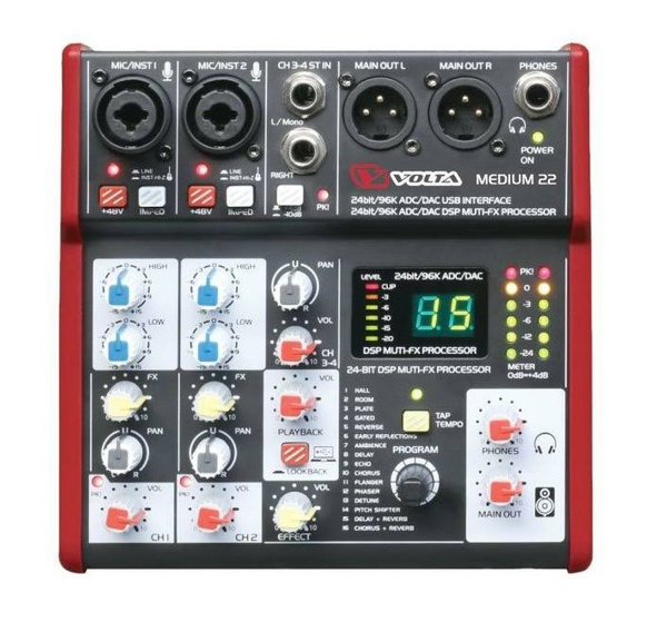 Volta MEDIUM 22 Аудиоинтерфейс-микшер, 2 входных канала - купить с ...