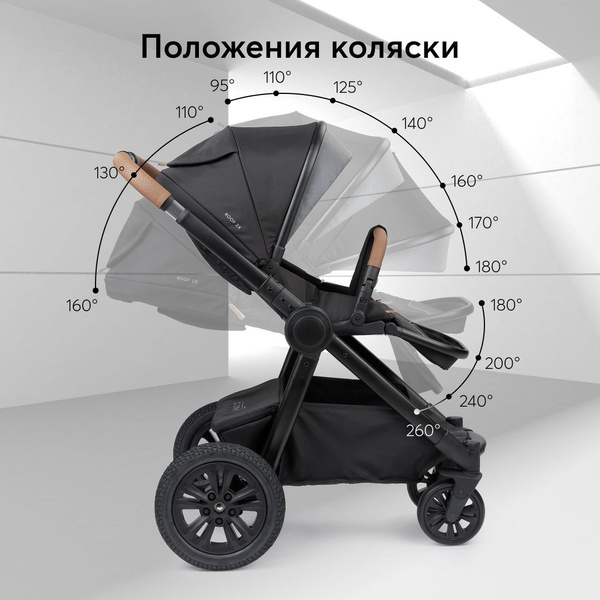 Коляска для новорожденных трансформер Happy Baby MOMMER PRO 2 блока, с ...