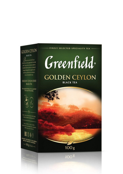 Чай листовой черный Greenfield Golden Ceylon, 100 г - купить с ...