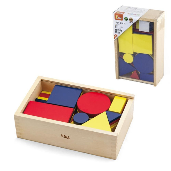Конструктор Логический модуль 48 деталей (дерево) Viga, 56164 - купить ...