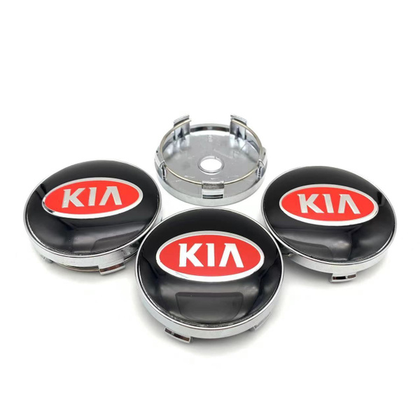 Колпачок на ступицу литого диска на автомобили KIA/Киа 60/56/10 мм 4 ...