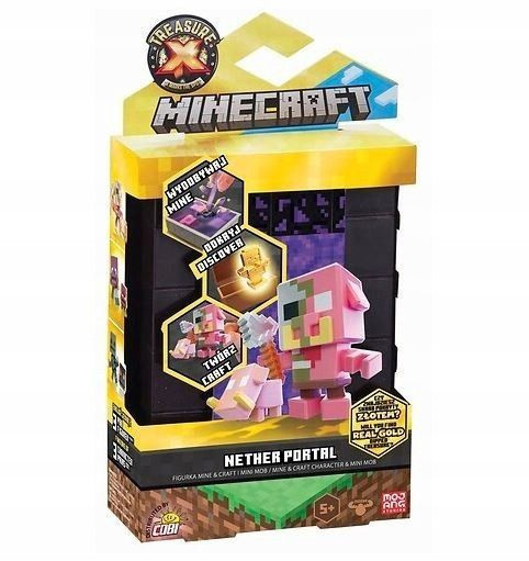 Фигурка Moose Toys Treasure X Minecraft Nether Portal Портал Майнкрафт ...