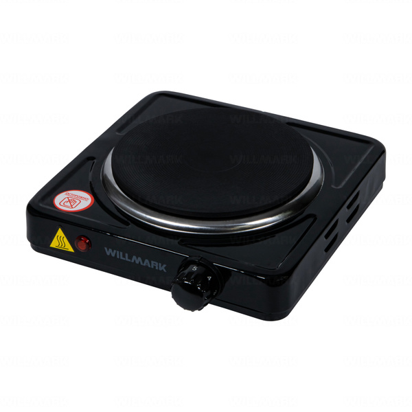 Плита элек. WILLMARK НS-111 (1 чугунная конфорка*155 mm, 1000Вт, корпус из нерж.стали, цвет ...