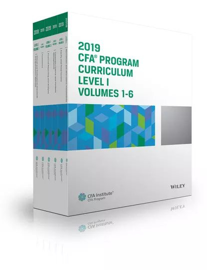 CFA Program Curriculum 2019 Level I Volumes 1-6 Box Set | Institute CFA ...