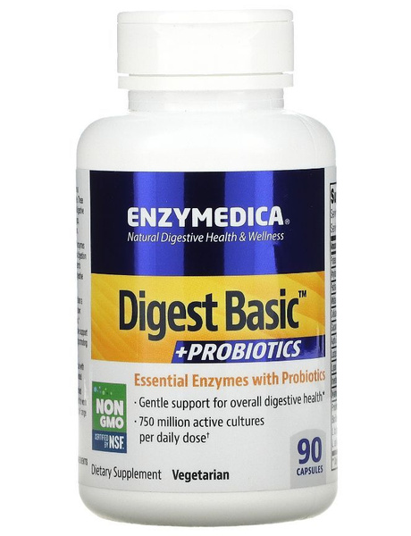Enzymedica, Digest Basic с пробиотиками, 90 капсул купить на OZON по низкой цене (1771270778)