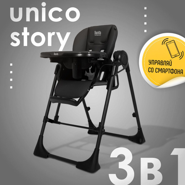 Детский стульчик для кормления 0+ Nuovita Unico Story трансформер 3 в 1 ...