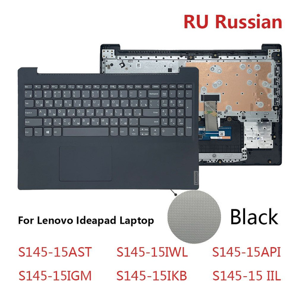 Русская клавиатура с верхним чехлом для ноутбука C Lenovo Ideapad S145 ...