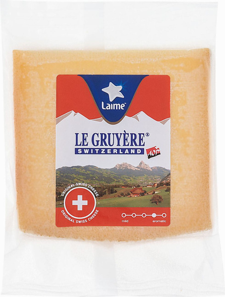Швейцарский сыр Грюйер Laime, 49%, 150 г - купить с доставкой по выгодным ценам в интернет ...