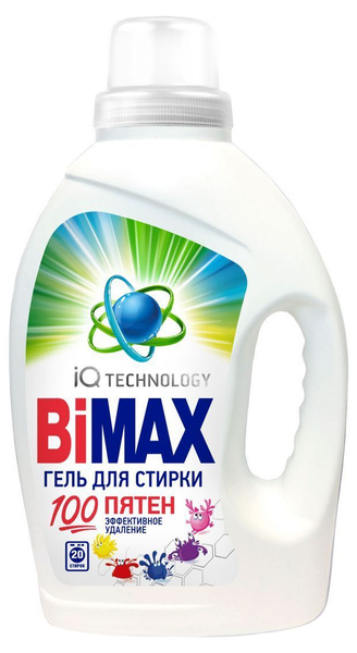 Гель для стирки BiMax 100 пятен, 1,3 л - купить с доставкой по выгодным ценам в интернет ...