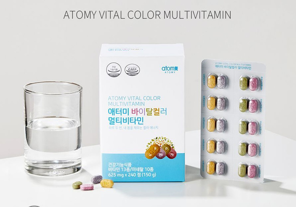 Мультивитамины Atomy Color Food Multivitamin 240 шт - купить с ...