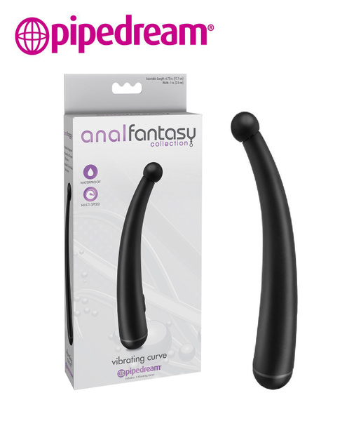 Pipedream Анальный стимулятор VIBRATING CURVE с вибрацией (17.1 см х 2. ...