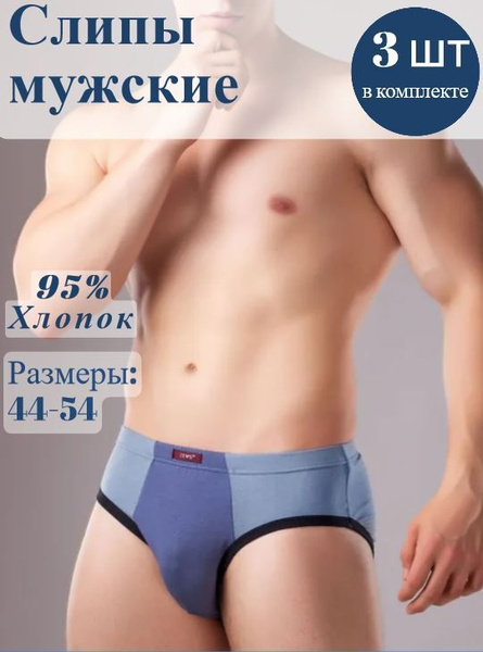 Комплект трусов слипы ZEVS, 3 шт - купить с доставкой по выгодным ценам в интернет-магазине OZON ...