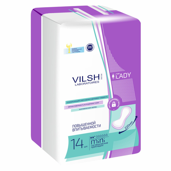 Прокладки повышенной впитываемости женские Doctor Vilsh Mini 14 шт ...
