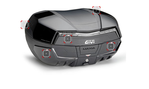 Кофр GIVI V58N MAXIA 5 TECH BLACK - купить по доступной цене в интернет-магазине OZON (1164763118)