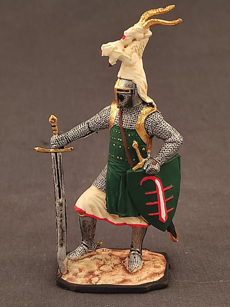 Характеристики Окрашенный оловянный солдатик Германский рыцарь, XIII век, Серия Средние Века ...