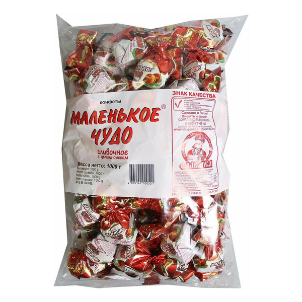 Конфеты вафельные Славянка Маленькое чудо сливочные 1 кг (в заказе 1 ...