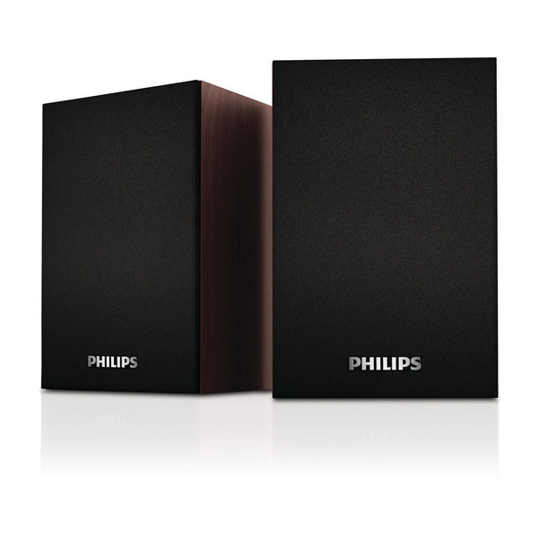 Акустическая система 2.0 PHILIPS SPA 20 4W, светло-коричневый купить на ...
