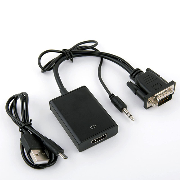 Переходник VGA-HDMI для подключения традиционного VGA-интерфейса ...