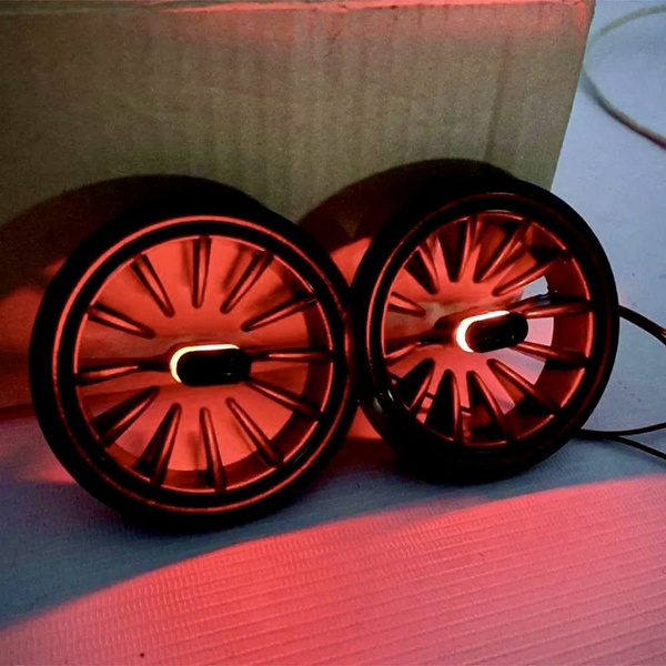 Дефлектор воздуховода в стиле АМГ (2 шт комплект) / черный с красной ...