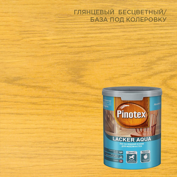 Лак для стен на водной основе Pinotex Lacker Aqua 70 цвет прозрачный ...