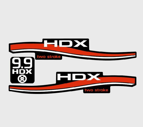 Наклейка лодочного мотора HDX 9.9 купить на OZON по низкой цене ...