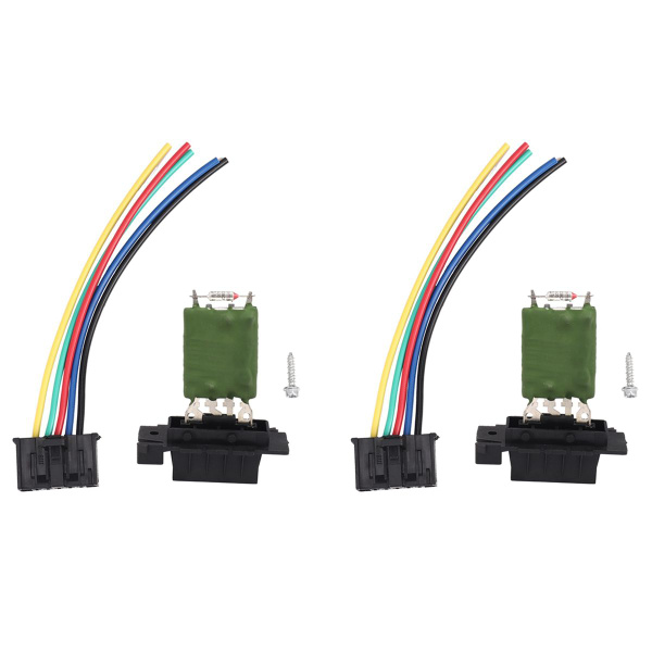 2X резистор вентилятора двигателя отопителя с жгутом проводов для ...