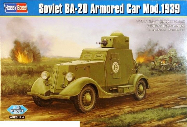Сборная модель 83883 Бронемашина Soviet BA-20 Armored Car Mod.1939 1/35 - купить с доставкой по ...