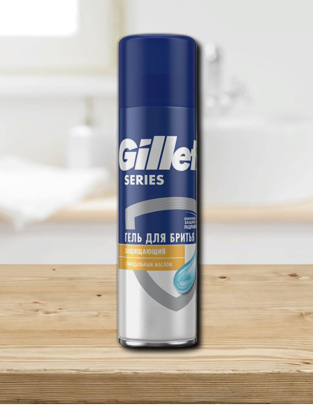 Gillette Series гель для бритья защищающий с миндальным маслом - купить ...