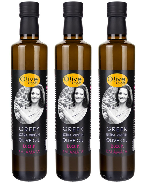 Масло оливковое Olive ROOTS Экстра Вирджин Kalamata D.O.P. 500 мл - 3 ...