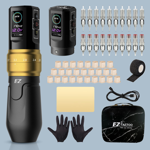 EZ P3 Pro KIT Wireless Tattoo Machine (Беспроводная тату машинка) Красный купить на OZON по ...