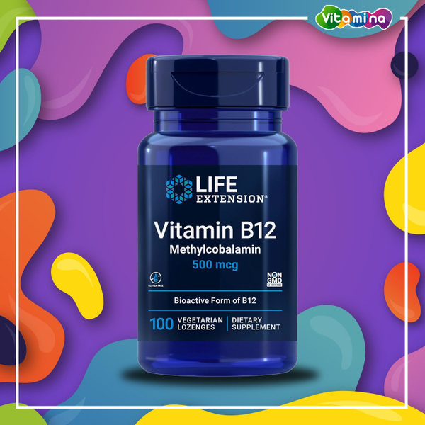 Life extension METHYL B-12 5mg Метилкобаламин Витамин B-12 5 мг 100 пастилок - купить с ...