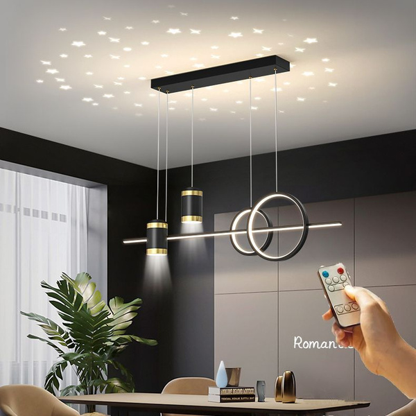 Люстра потолочнаяМинималистский дизайн кафе-бар столовая длинный ...