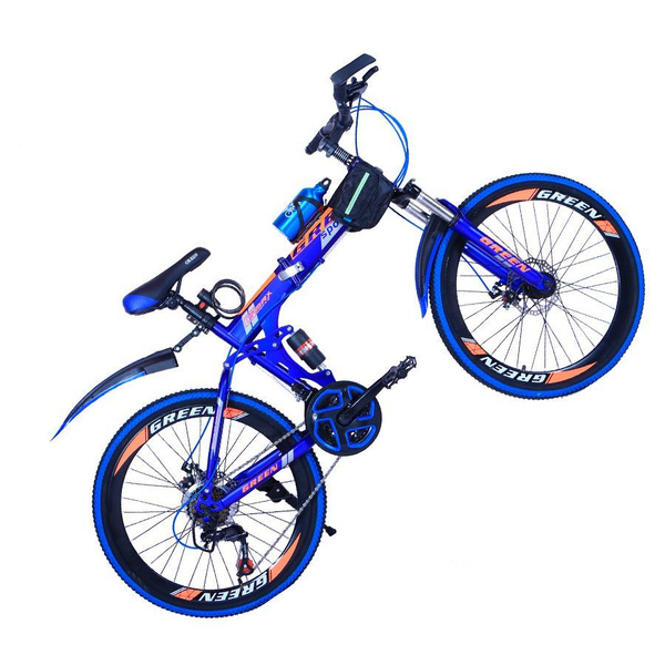Горный складной спортивный детский велосипед Green Bike Damper ...