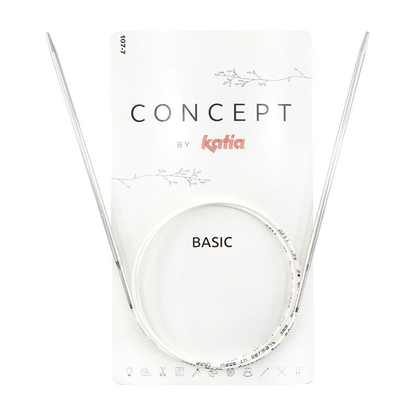 Спицы для вязания ADDI круговые, супергладкие CONCEPT BY KATIA Basic №3 ...