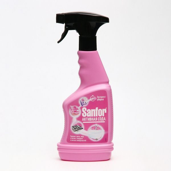 SANFOR средство чистящее спрей для твердых и мягких поверхностей, 500 мл . - купить с доставкой ...