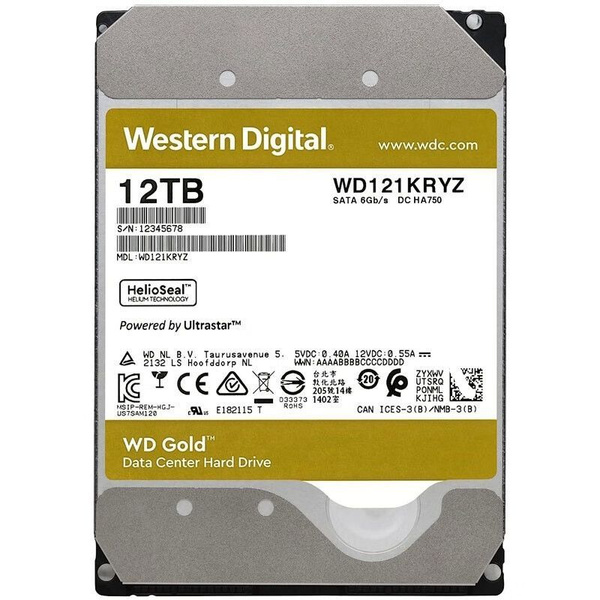 12 ТБ Внутренний жесткий диск Western Digital WD_GOLD_HDDA (WD121KRYZ ...
