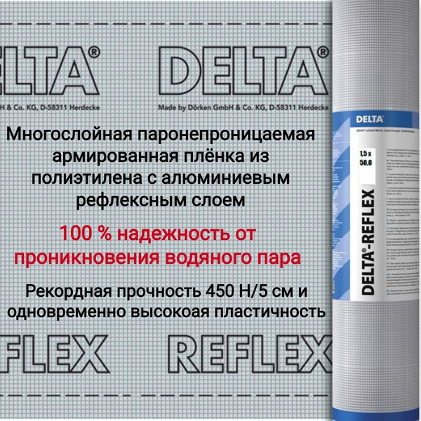 Пароизоляция теплоотражающая DELTA-REFLEX - купить с доставкой по ...