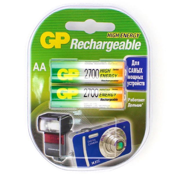 Аккумулятор GP HR6 AA NI-MH 2700mAh - купить с доставкой по выгодным ...