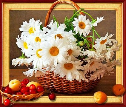 Алмазная мозаика на подрамнике 5D с круглыми стразами 40х50 см AM0398L ...