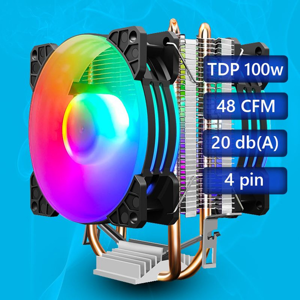 Кулер для процессора башенный 4 pin AM3/AM4 1151/1155/1200/1700 и ...