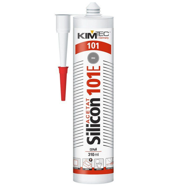 Силиконовый Герметик KIM TEC, Для ванн, серый - купить по низким ценам в интернет-магазине OZON ...