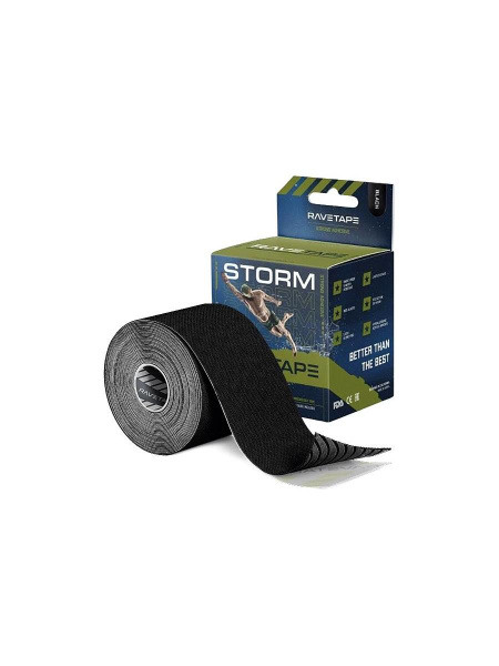 Кинезиотейп Ravetape 2023 Storm 5x5 Black (Б/Р) - купить с доставкой по ...