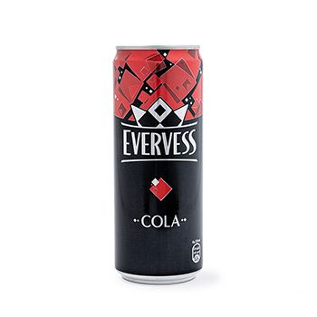 Напиток газированный EVERVESS Cola 0.33л, Россия 1шт - купить с ...