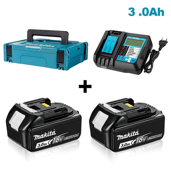 Набор аккумуляторов и з/у PSK BL1850Bx2, DC18RC, кейс MAKPAC Makita ...