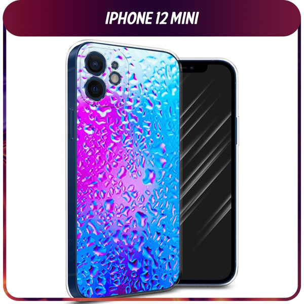 Силиконовый чехол на Apple iPhone 12 Mini / Айфон 12 mini "Капли на ...