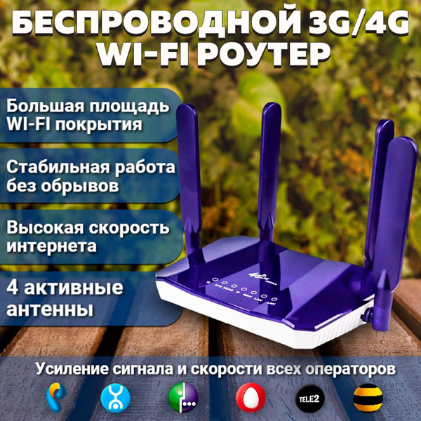Беспроводной модем 4G WiFi Роутер Беспроводной Любой Оператор - купить ...